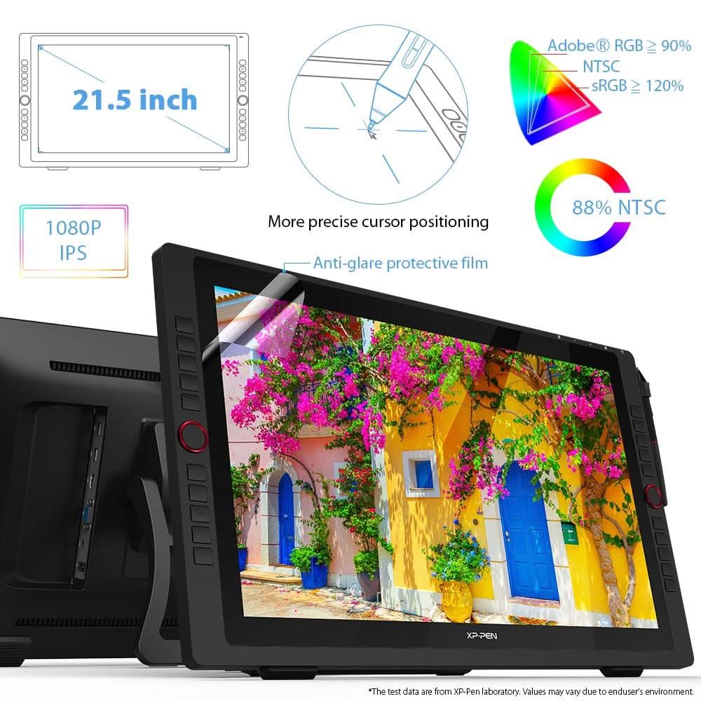 XP PEN ARTIST 22R PRO 22 INCH DRAWING PEN DISPLAY GRAPHICS MONITOR ...