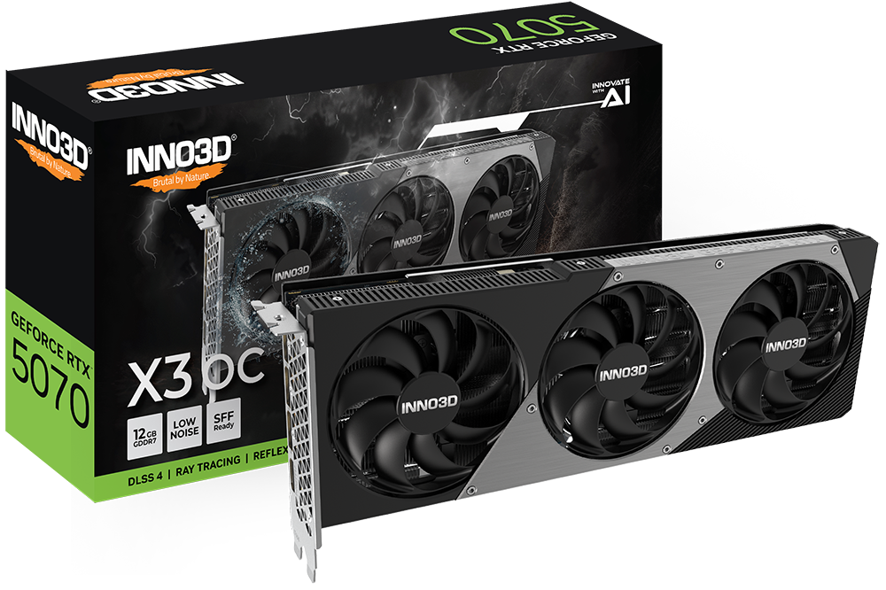 INNO3D RTX 5070 X3 OC 12GB GDDR7 GRAPHICS CARD – Mehta Brothers Shop