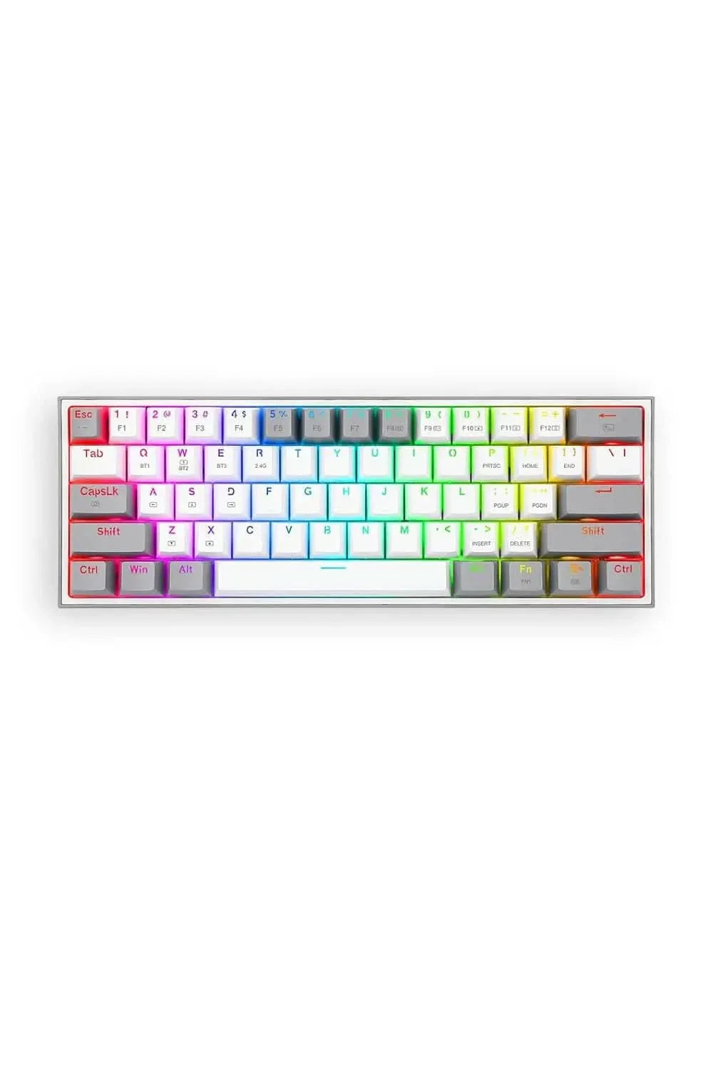 Redragon K616 Fizz PRO 60% 3-Mode Wired, 2.4Ghz Wireless, Bluetooth Me ...