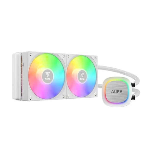 GAMDIAS Aura GL240 V2 ARGB CPU Liquid Cooler ( White ) – Mehta Brothers ...