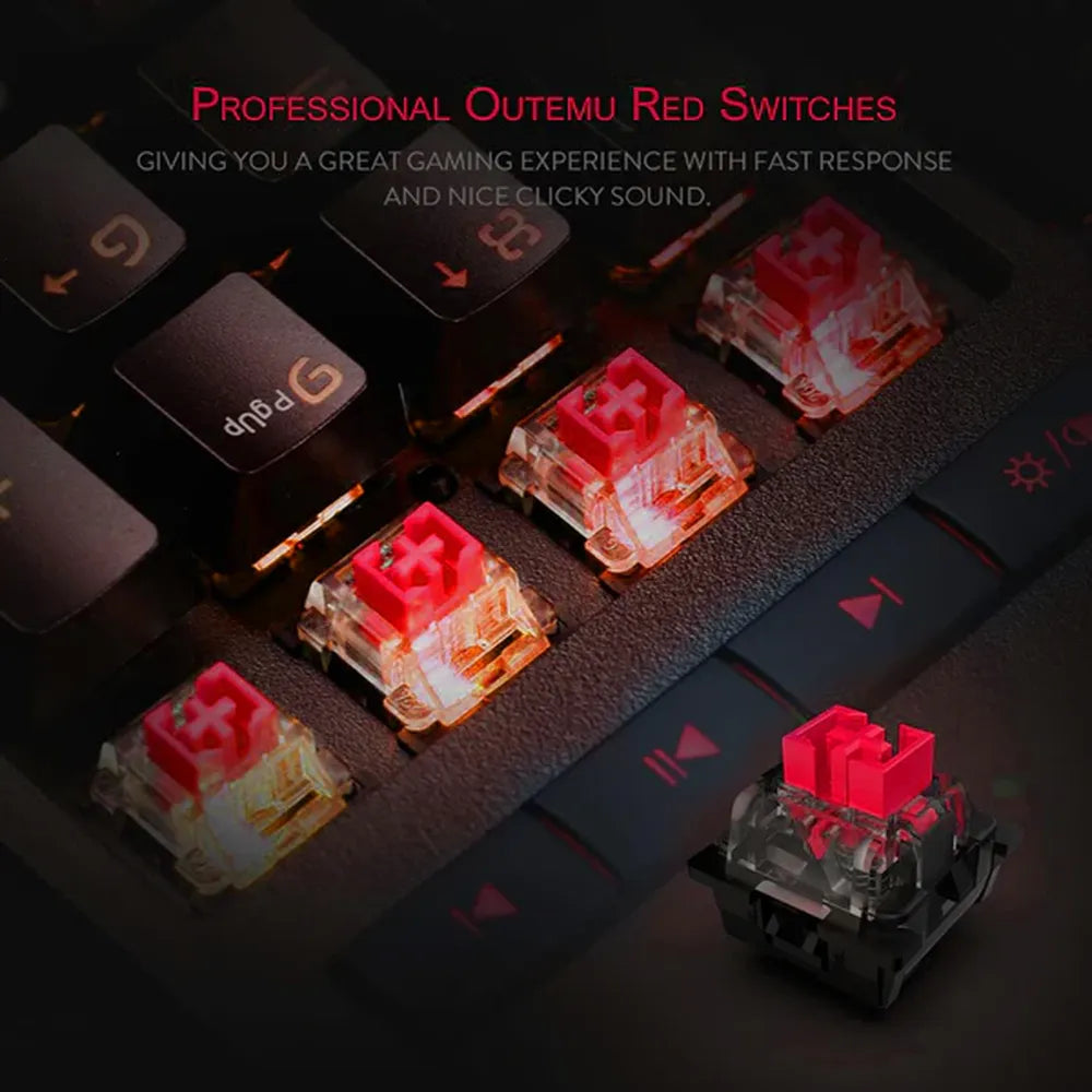 REDRAGON K586 Brahma Full Size Mechanical Wired Gaming Keyboard ( Blac ...